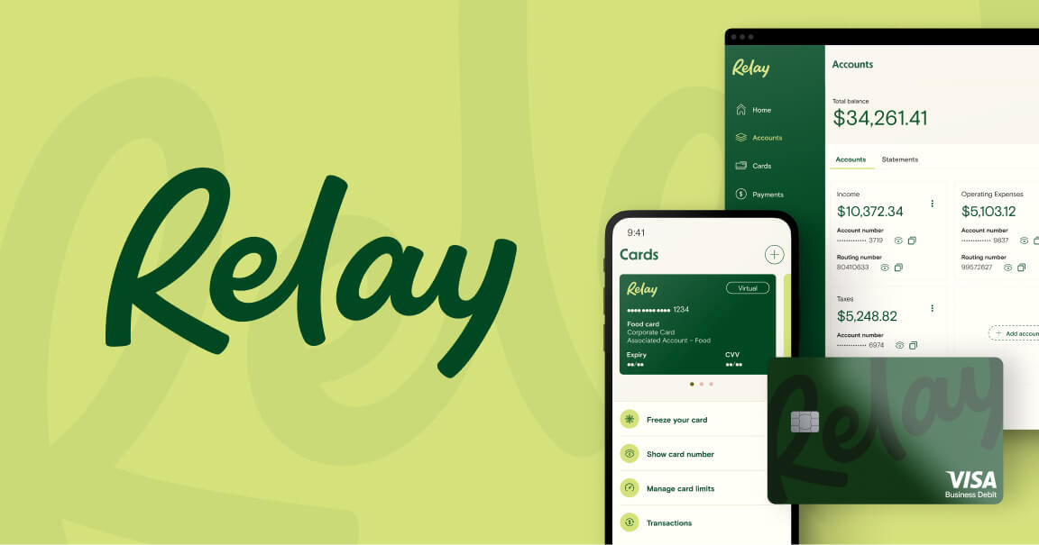 Relay | Online Business Banking | On The Money, All The Time